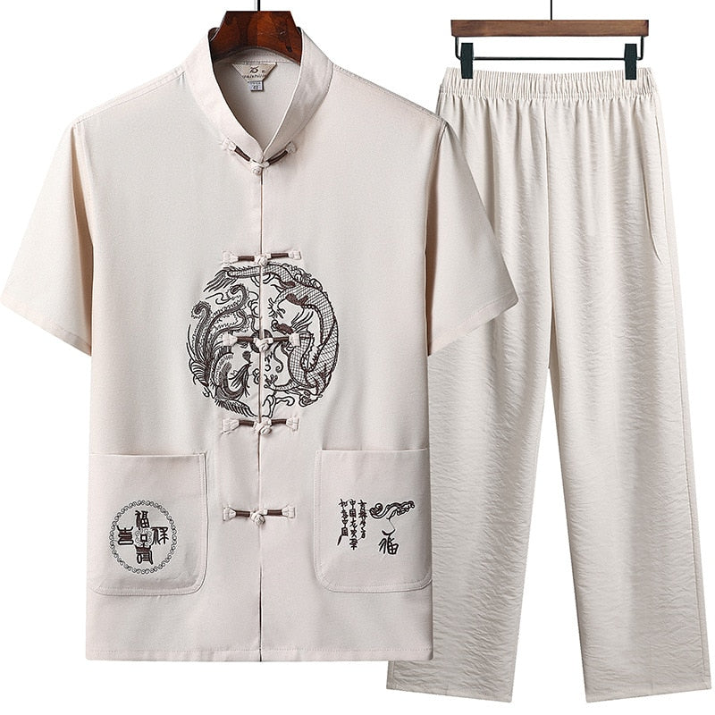 Tang Uniform Set Baisotei - Asiatische Kleidung - Mein Asia Shop
